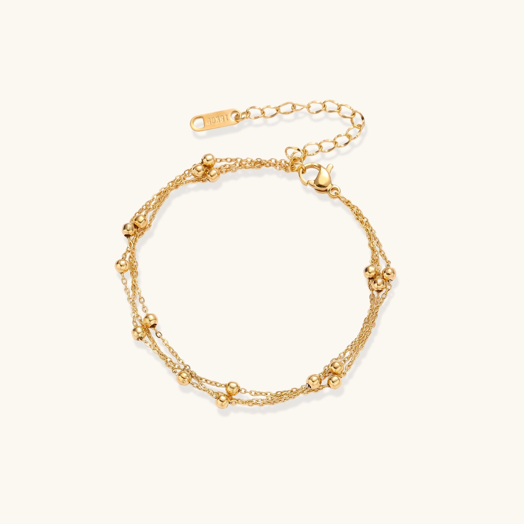 Golden Orbit Bracelet | 18K Gold Plated Chain